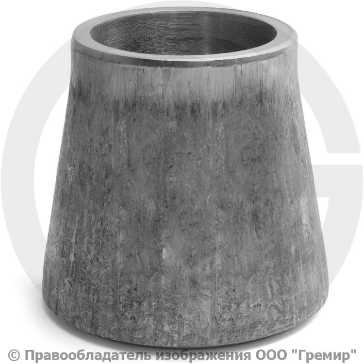 Переход нержавеющий 76х6-57х5 (Ду 65-50) 12х18н10т концентрический ГОСТ ...